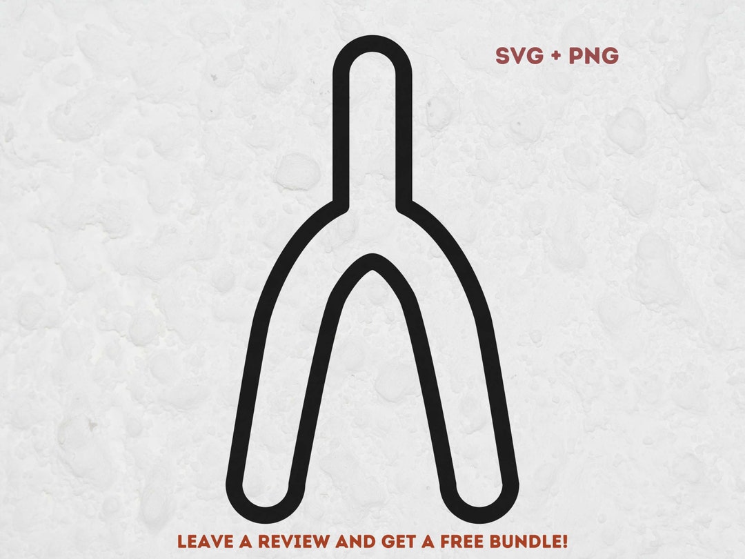 Wishbone SVG PNG, Svg Files for Cricut, Cut File, Bones SVG Fork Shaped ...