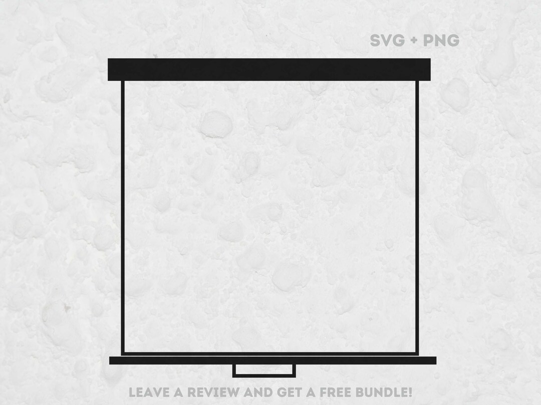 Projector Screen SVG, Svg Files for Cricut, Frame SVG, Computer Clipart ...