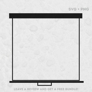 Projector Screen SVG, Svg Files for Cricut, Frame SVG, Computer Clipart ...