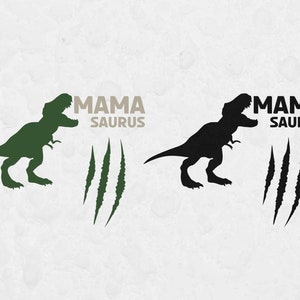 Mama Saurus SVG, SVG Files for Cricut, Mama Svg, Dinosaur Svg, Dinosaur ...