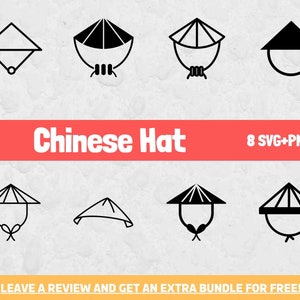 Asian Conical Hat SVG, SVG Files for Cricut, China Svg, Chinese Hat ...