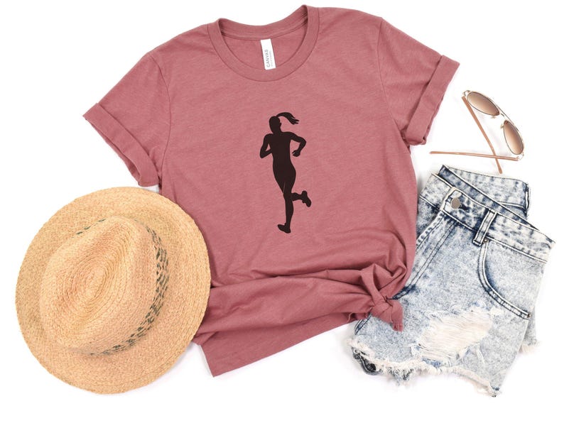 Female Runner Silhouette SVG Bundle, Running Woman Clipart, Marathon ...