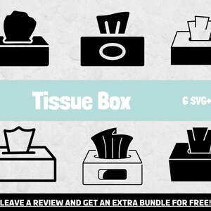 Tissue Box Svg Bundle, Paper Svg, SVG Files for Cricut, Tissue Clipart ...