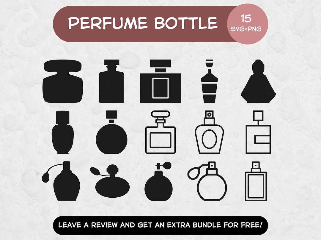 Perfume Bottle Svg, SVG Files for Cricut, Bottle Clipart, Perfume SVG ...