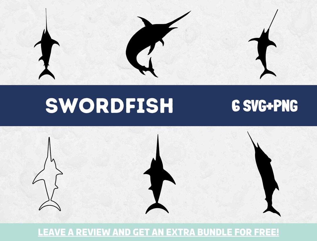 Swordfish SVG, Svg Files for Cricut, Swordfish Clipart Image, Swordfish ...