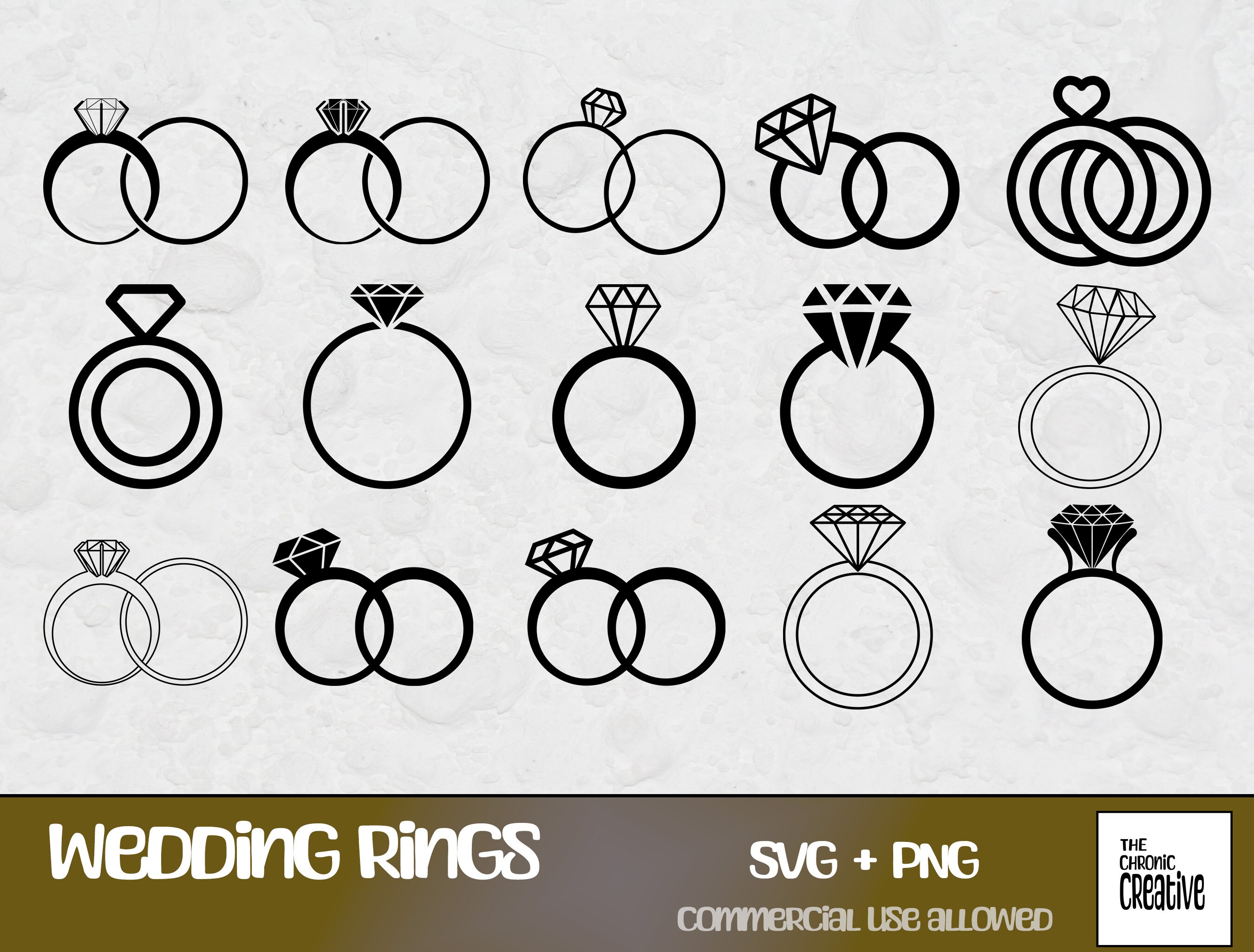 Wedding Ring Svg Bundle Svg Files for Cricut Bride Svg - Etsy Australia