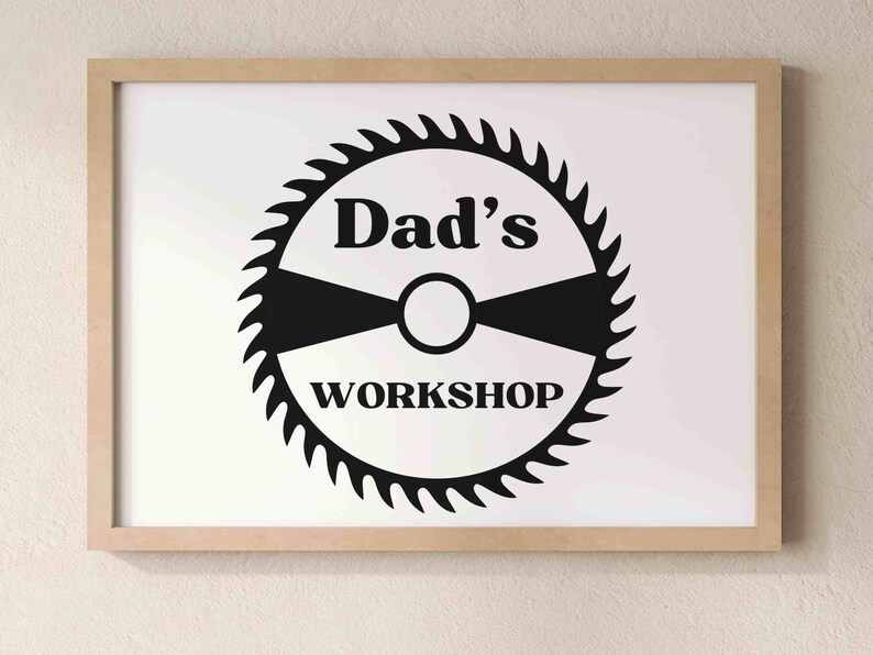 Dad's Workshop Svg SVG Files for Cricut Dad Svg Saw - Etsy