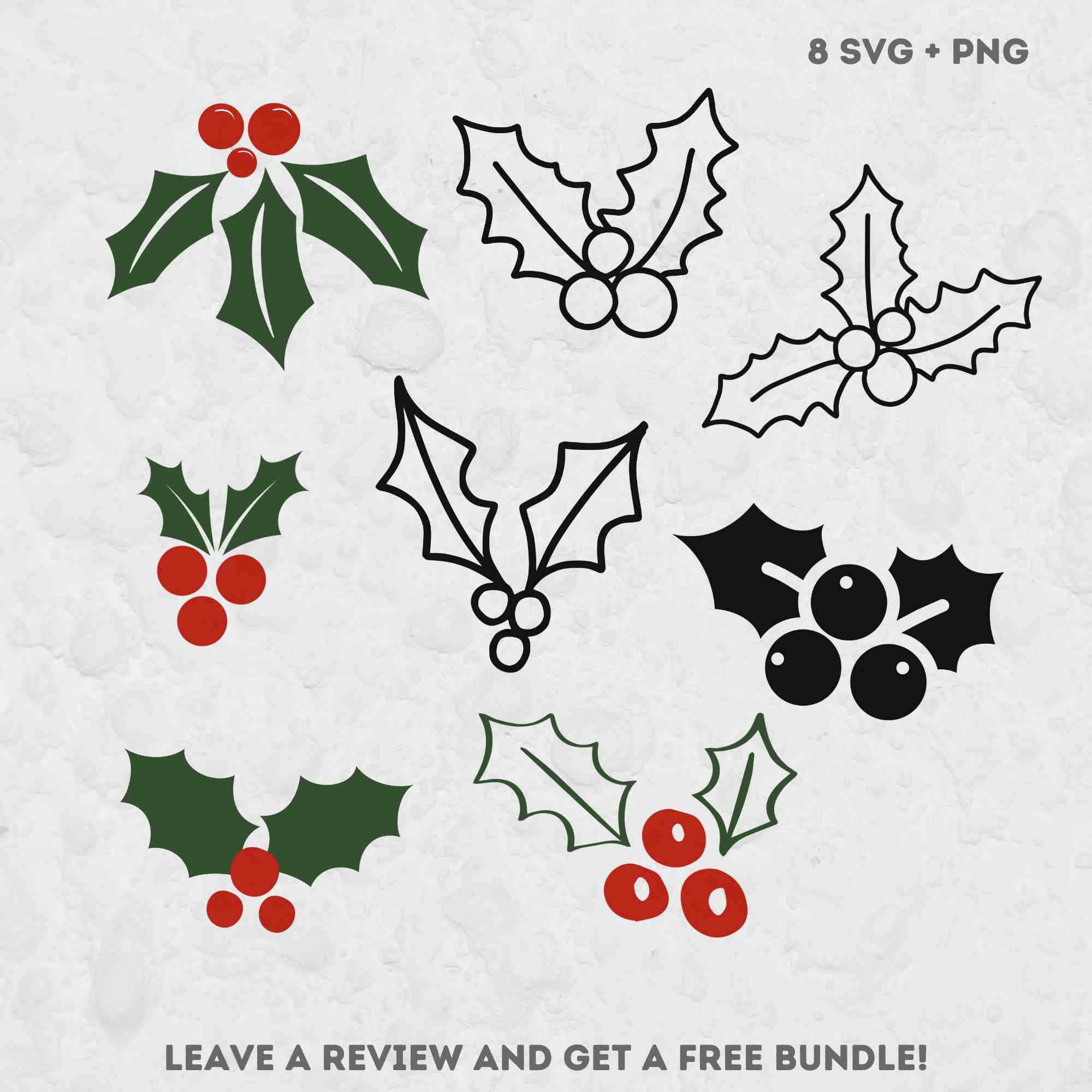 Christmas Mistletoe Svg Bundle Svg Files for Cricut - Etsy