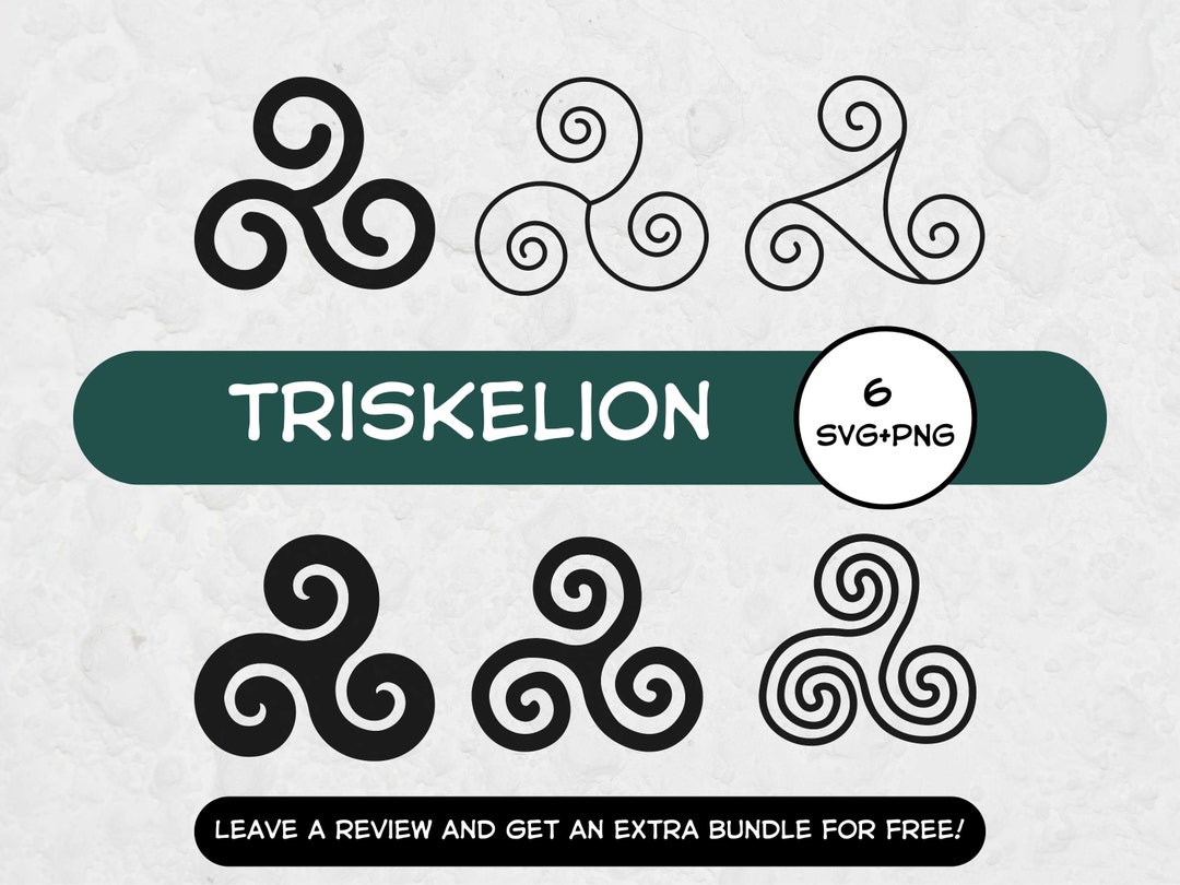 Triskelion SVG, Svg Files for Cricut, Symbol Clipart, Triskeles SVG ...