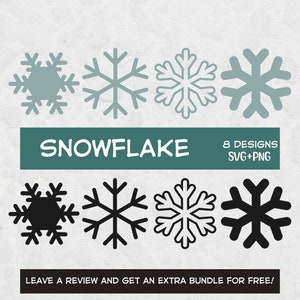 Snowflakes SVG Clipart Image, SVG Files for Cricut, Snowflakes ...