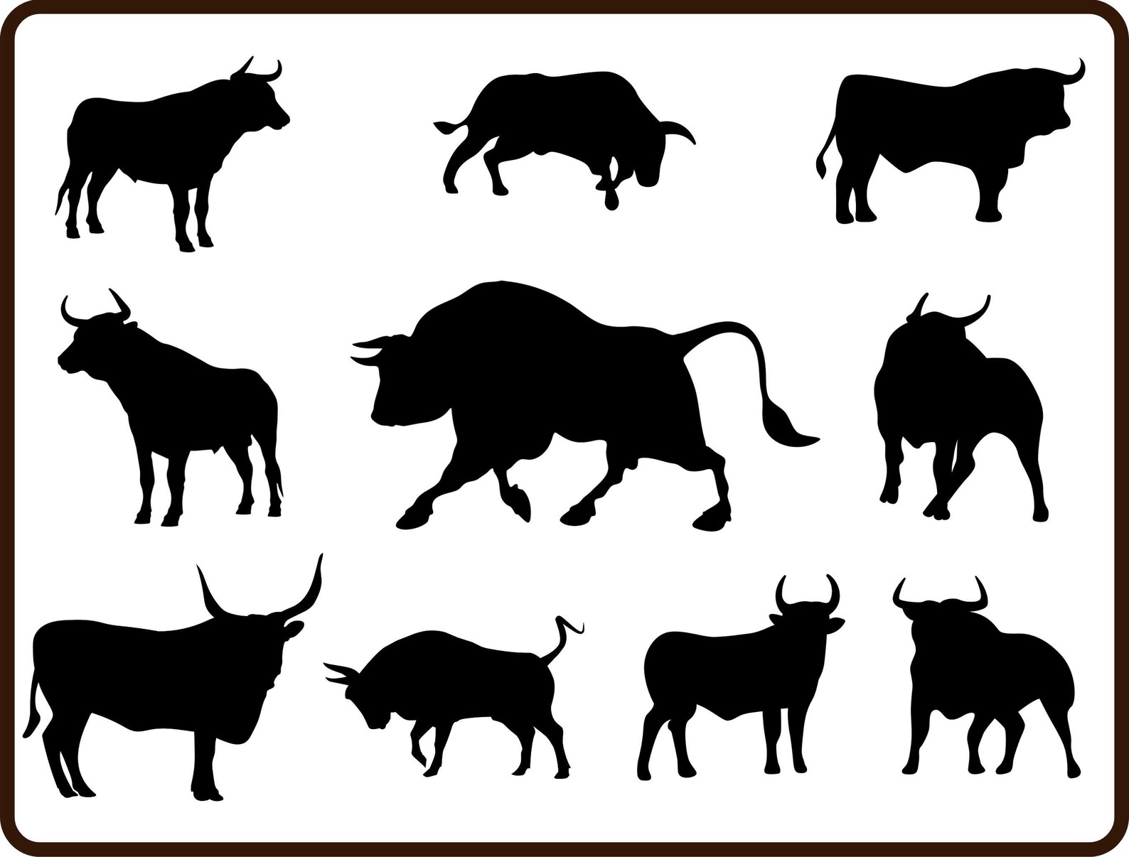 Bull Svg Svg Files for Cricut Bull Clipart Texas SVG - Etsy