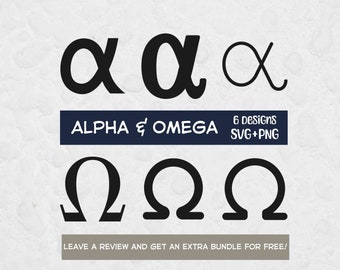 Alpha Omega Chi Ro / SVG DXF EPS / Chi Ro Symbol With Alpha - Etsy