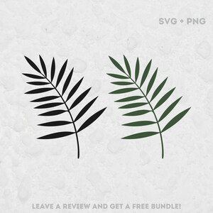 Palm Branch SVG, Svg for Cricut, Leaf Cut File, Palm Svg, Palm Branch ...