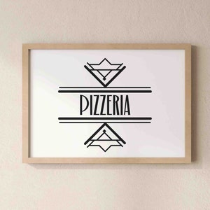 Pizzeria SVG Bundle, SVG Files for Cricut, Pizzeria Sign, Art Deco Svg ...