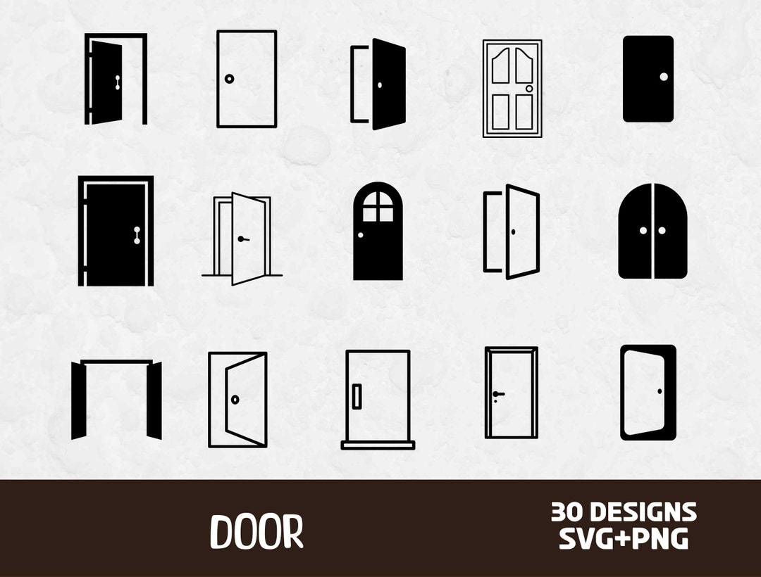 Door SVG, SVG Files for Cricut, Doors Svg, Building Clipart, House ...