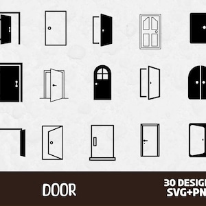 Door SVG, SVG Files for Cricut, Doors Svg, Building Clipart, House ...