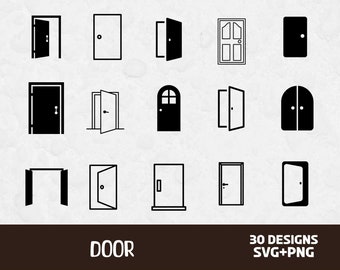 Door SVG, SVG Files for Cricut, Doors Svg, Building Clipart, House ...