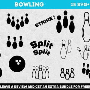 Bowling Svg, SVG Files for Cricut, Bowling Bundle Svg, Bowling Design ...