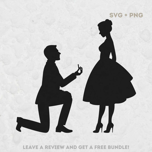 Proposal Silhouette - Etsy