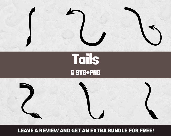 Tail Svg, Svg Files for Cricut, Tails PNG, Tails SVG, Devil Tail Svg ...