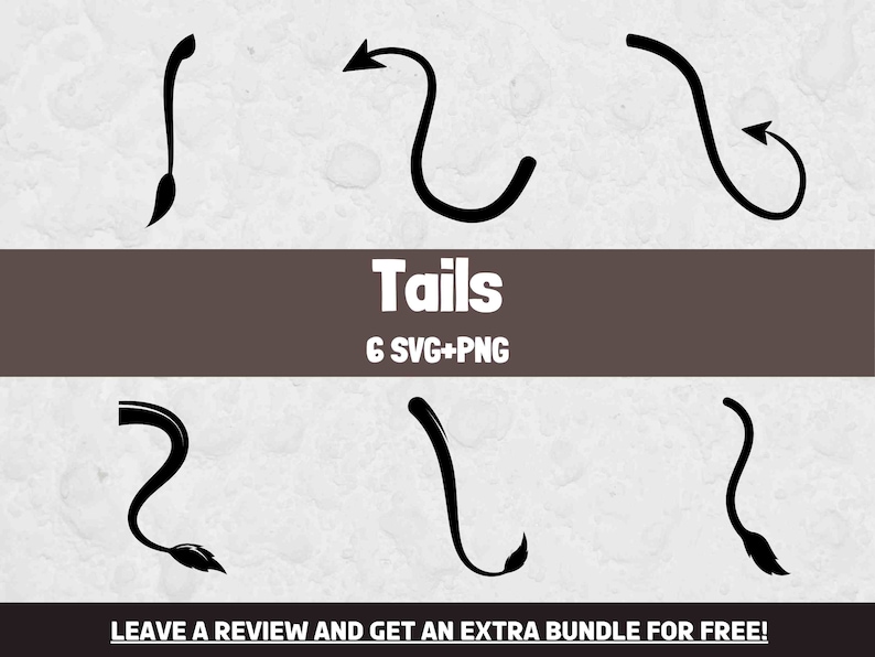 Tail Svg, Svg Files for Cricut, Tails PNG, Tails SVG, Devil Tail Svg ...