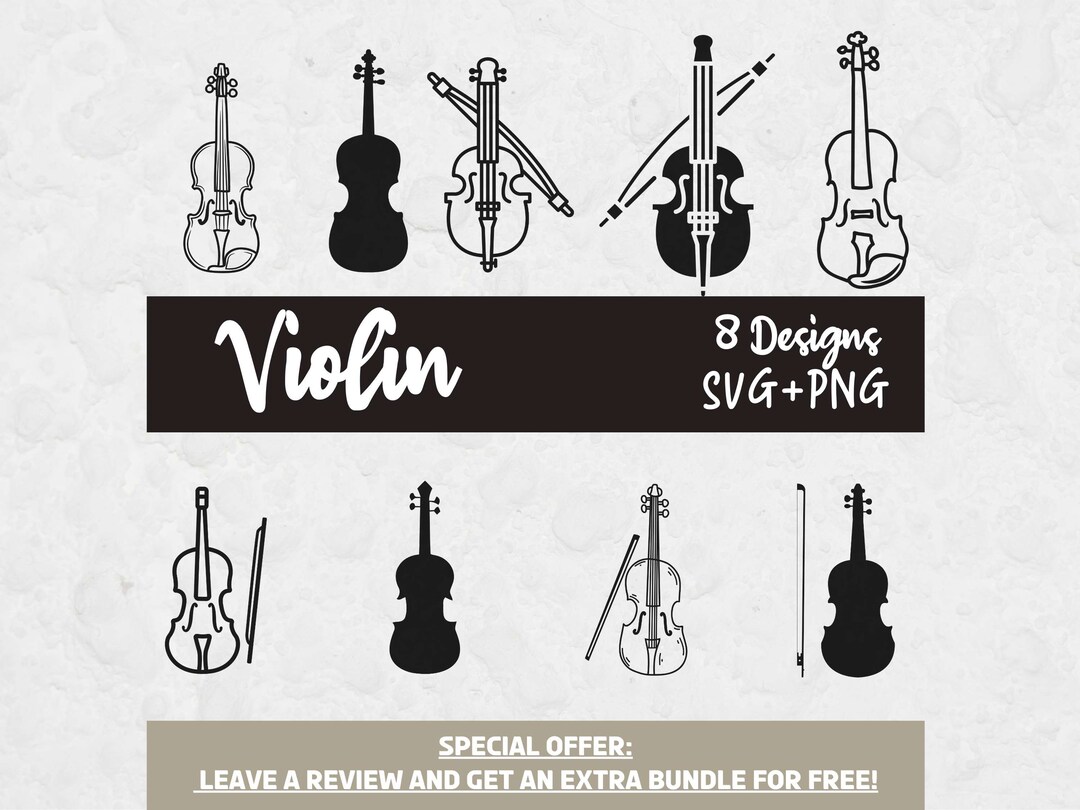 Violin SVG Bundle, Svg Files for Cricut, Strings Svg, Violin Cut File ...