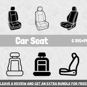 Car Seat Svg Bundle, SVG Files for Cricut, Car Svg, Car Clipart, Car ...
