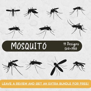 Mosquito SVG Bundle, Svg Files for Cricut, Mosquito Cut Files, Mosquito ...