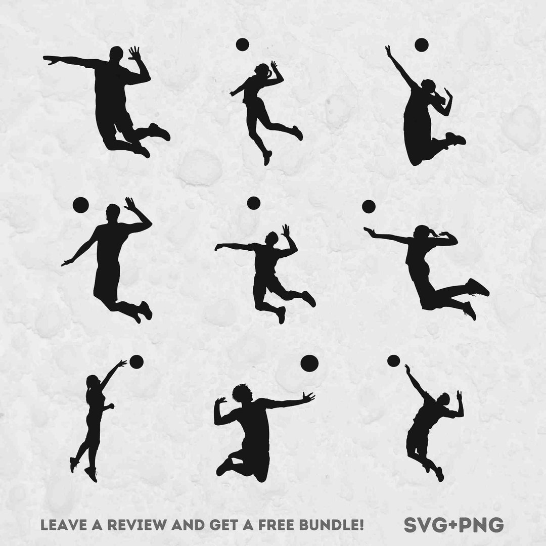 Volleyball Svg, SVG Files for Cricut, Volleyball Silhouettes ...