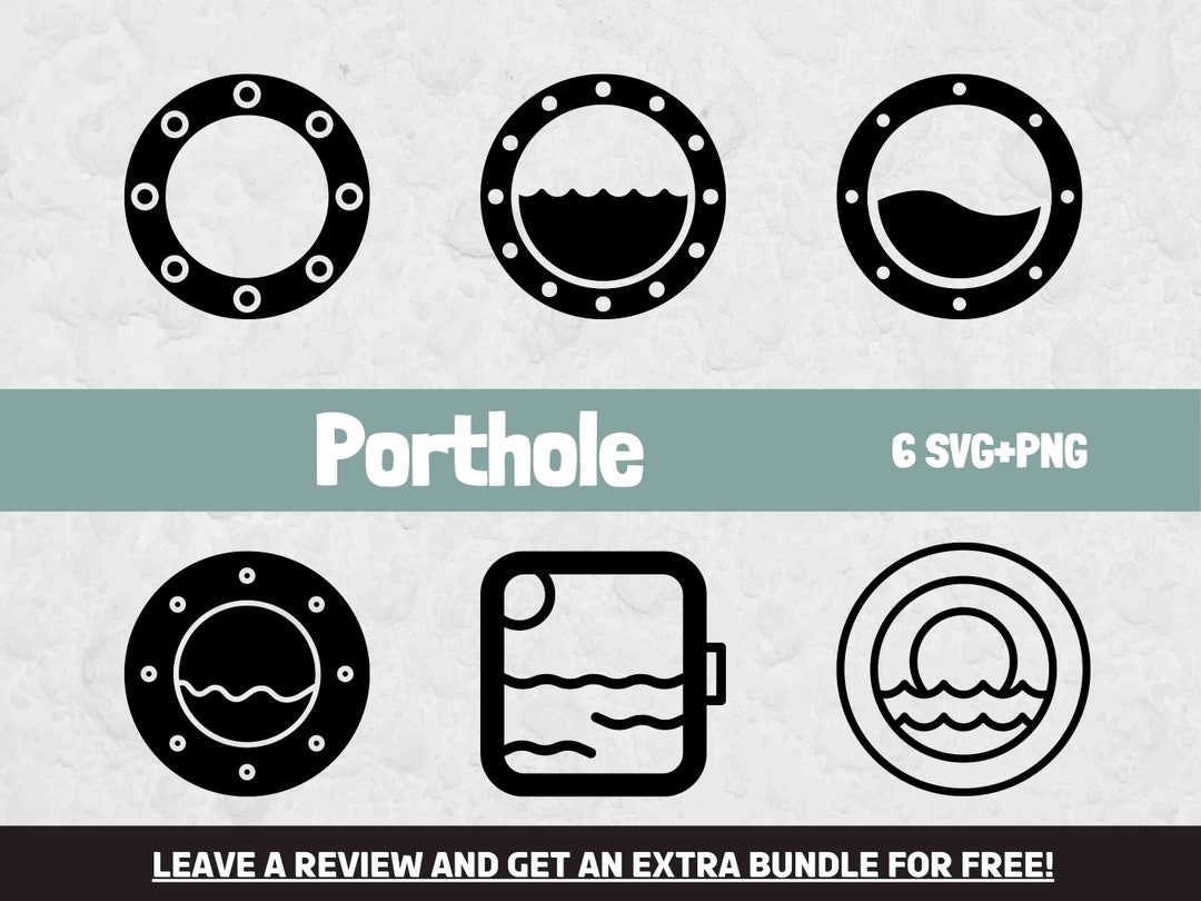Porthole SVG Bundle, Svg Files for Cricut, Boat Clipart, Boat Cut File ...