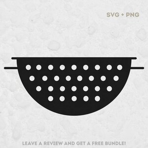 Colander SVG, Svg Files for Cricut, Colander Png, Kitchen Clipart ...