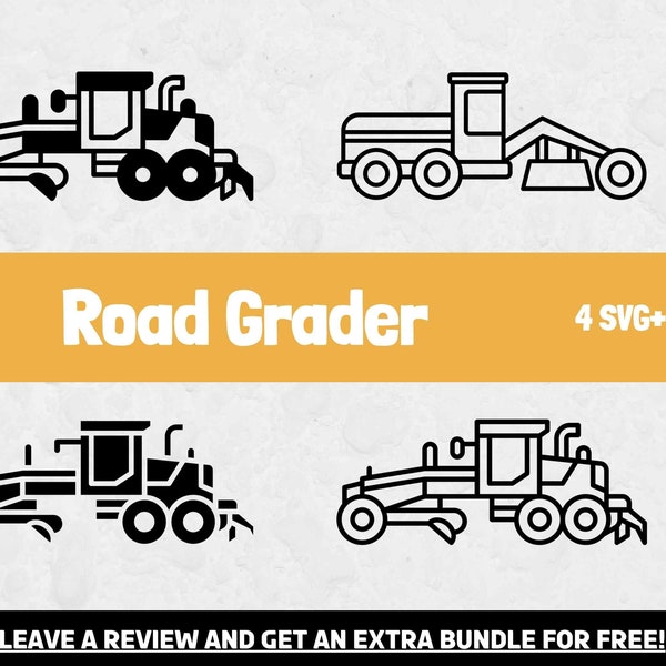 Road Grader Svg - Etsy