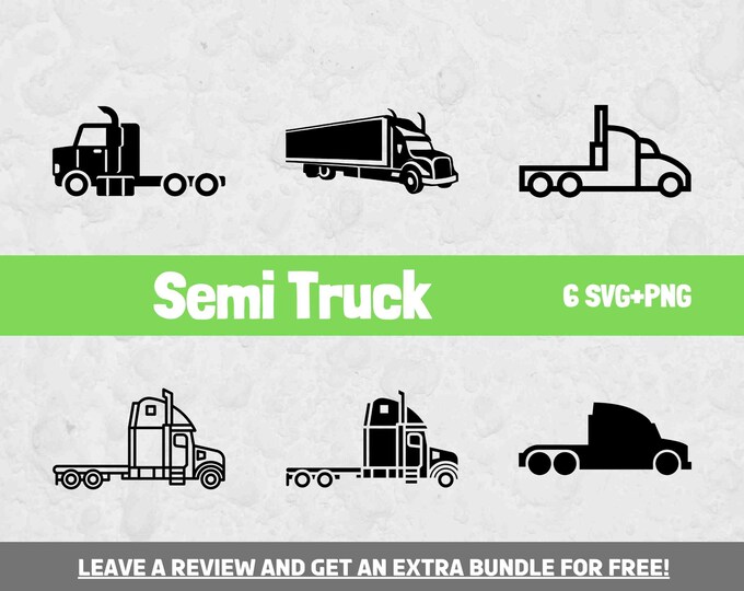 Semi Truck SVG Bundle, Truck SVG, Cargo Svg, SVG Files for Cricut ...