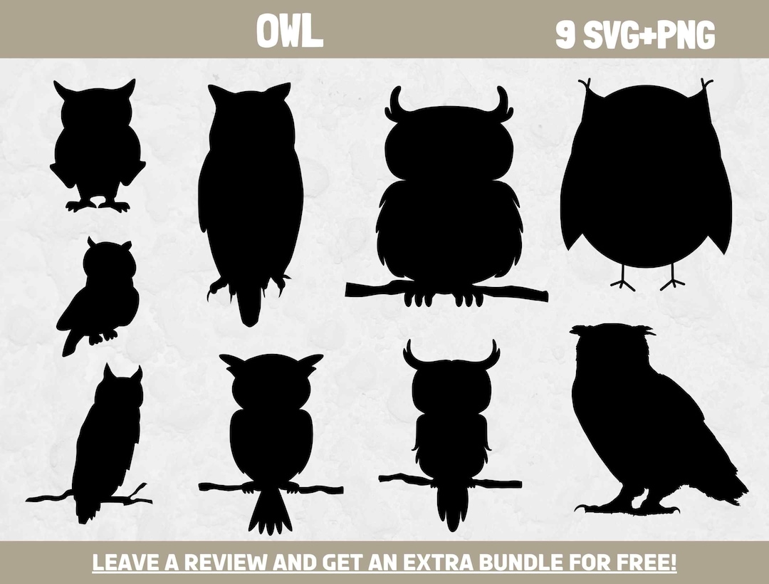 Owl Svg, Svg Files for Cricut, Owl Clipart, Bird Svg, Owl PNG, Owl ...