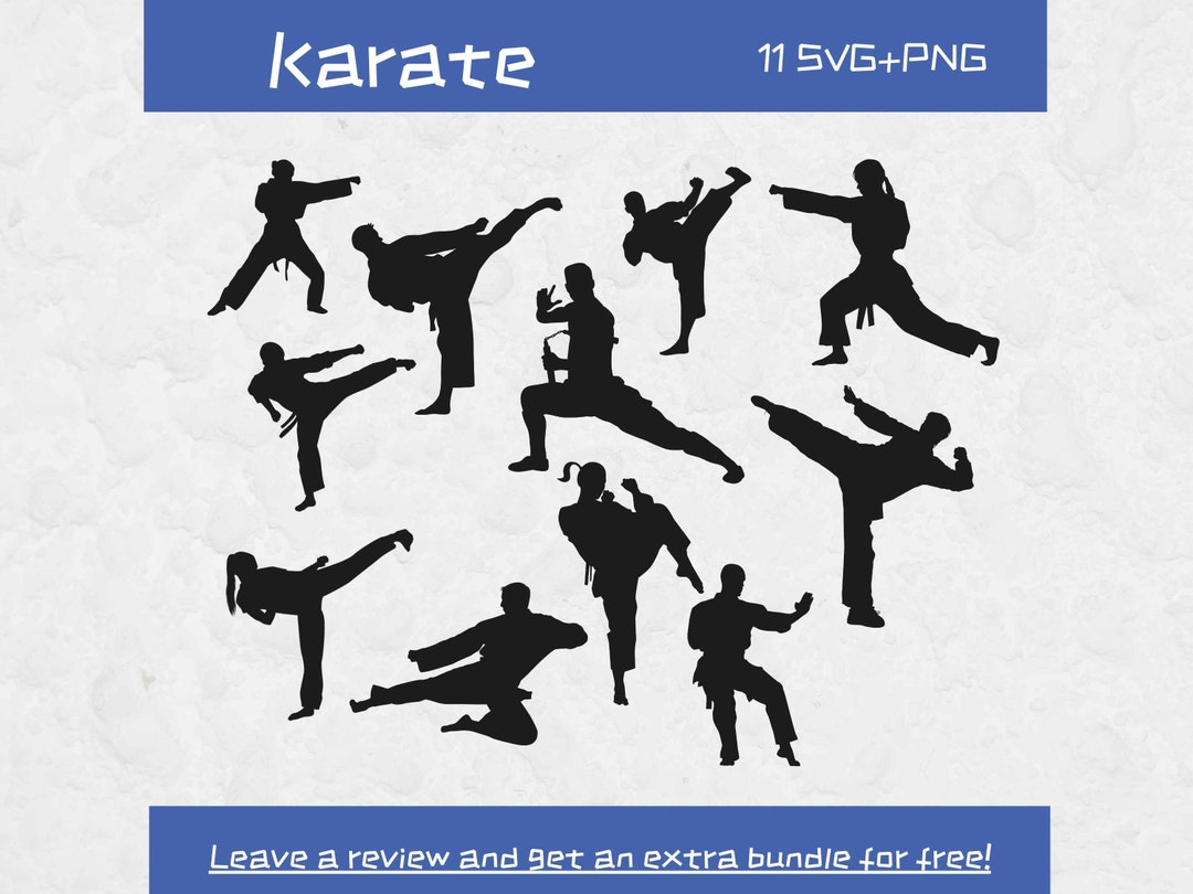 Karate Svg Bundle, SVG Files for Cricut, Karate Silhouette, Karate ...