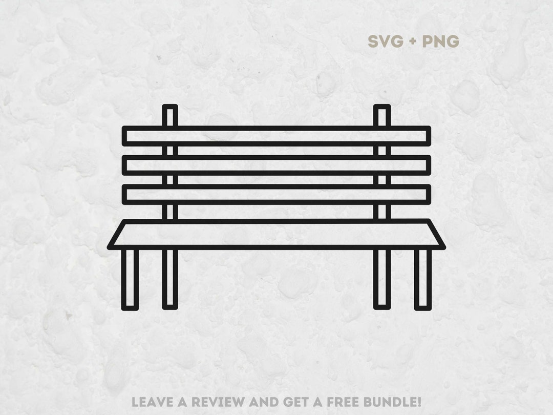 Park Bench Svg, SVG Files for Cricut, Park Svg, Park Clipart, Bench ...