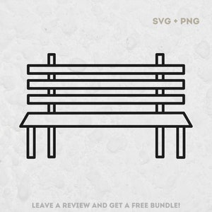 Park Bench Svg, SVG Files for Cricut, Park Svg, Park Clipart, Bench ...