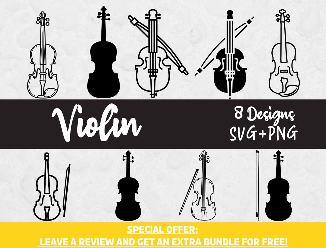Violin SVG Bundle Strings Svg Music Svg Svg Files for - Etsy UK