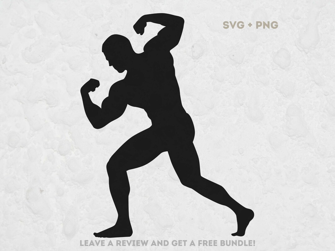 Bodybuilder Silhouette Svg, Svg Files for Cricut, Bodybuilder SVG ...