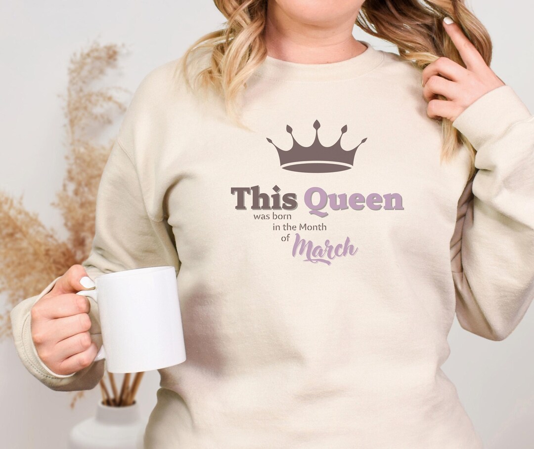 Queen of March SVG, Birthday Shirt Svg, Birthday Queen SVG, It's My ...