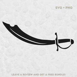 Cutlass SVG, Svg Files for Cricut, Knife SVG, Pirate Clipart, Sword SVG ...