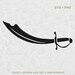 Cutlass SVG, Svg Files for Cricut, Knife SVG, Pirate Clipart, Sword SVG ...