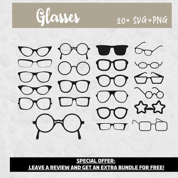 Glasses Clipart - Etsy