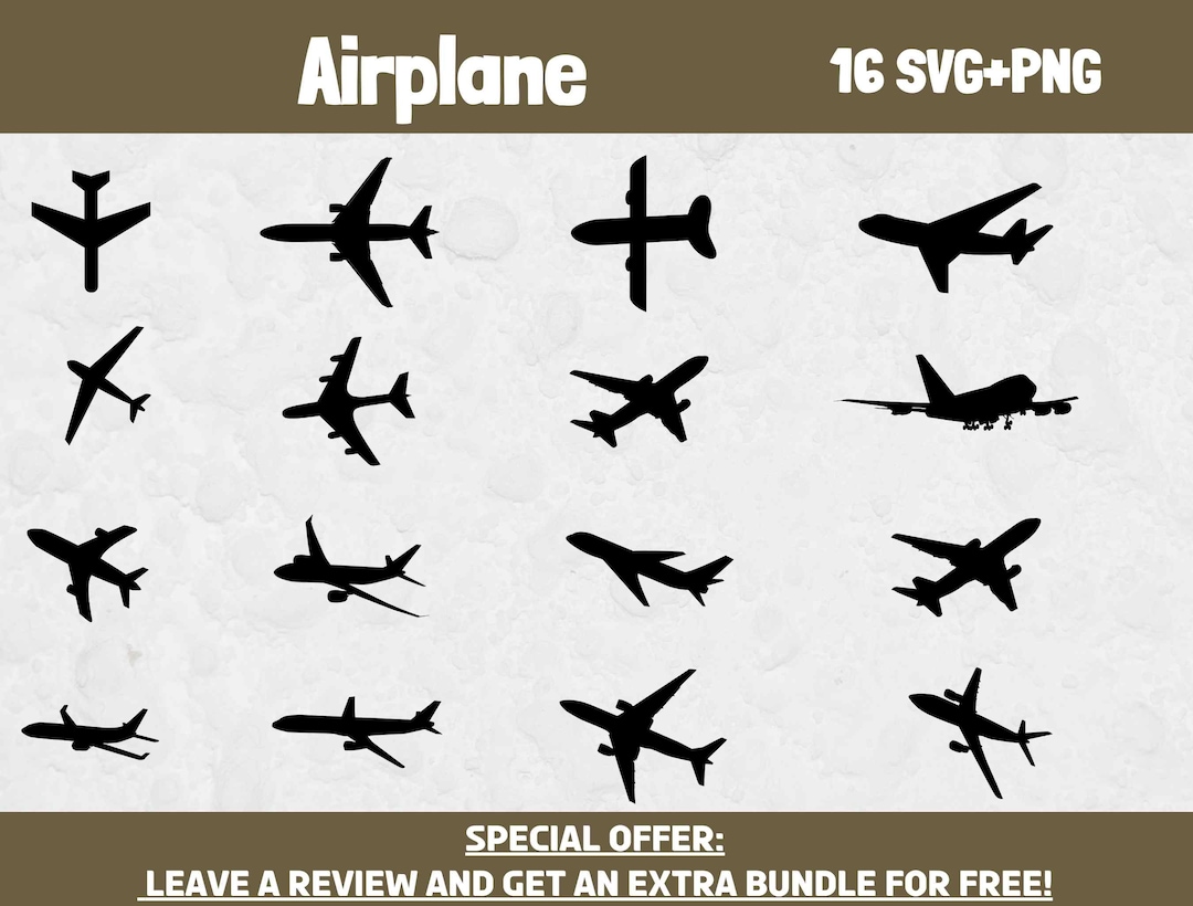 Airplane Svg SVG Files for Cricut Airplane Clipart Airplane - Etsy
