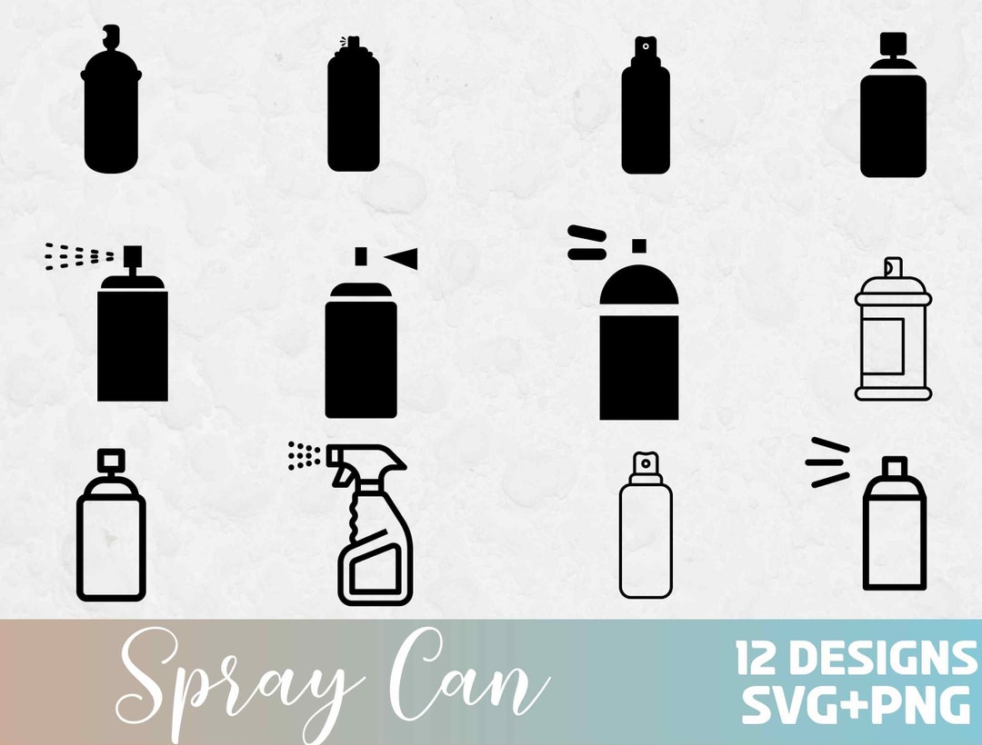 Spray Can Svg Bundle Makeup Svg SVG Files for Cricut Hair - Etsy Hong Kong