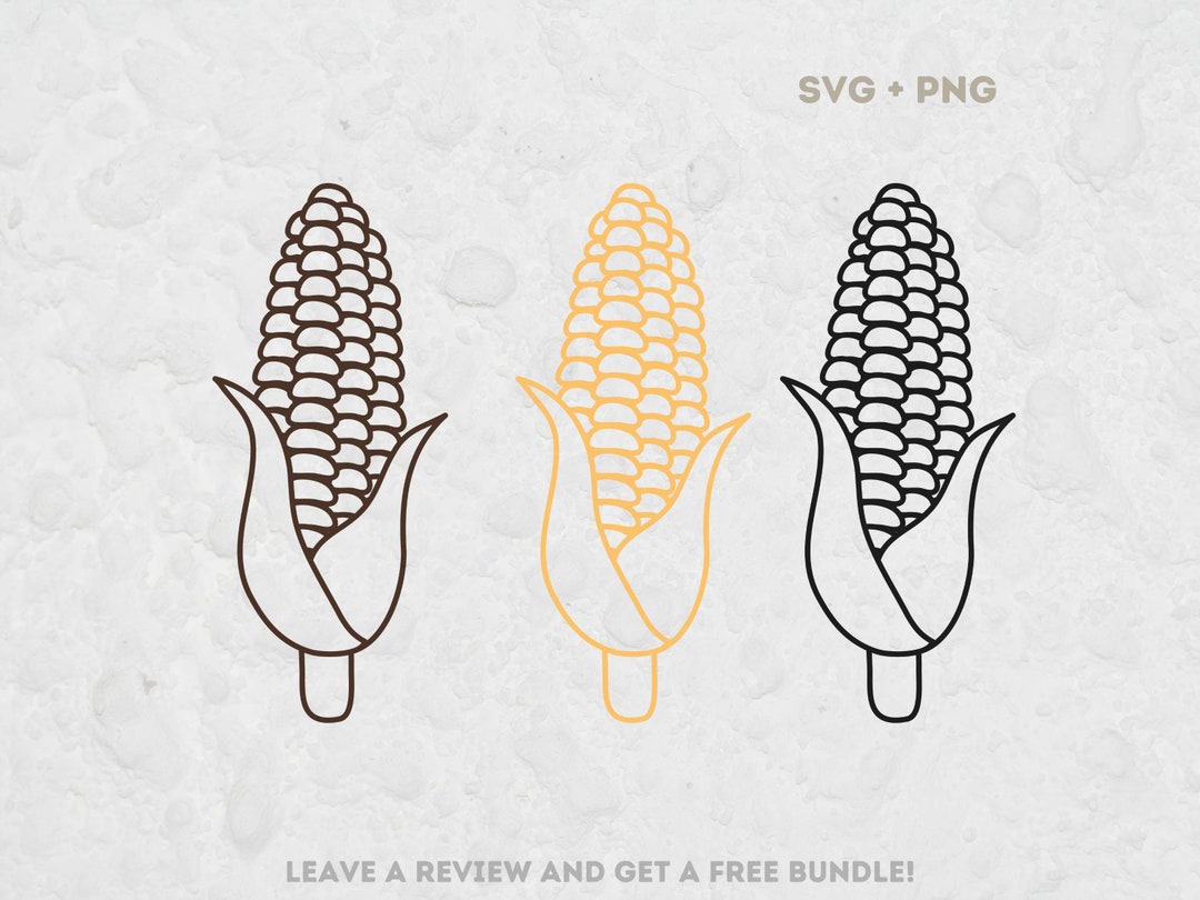 Corn Svg, Svg Files for Cricut, Corn Clipart, Corn Cut File, Corncob ...