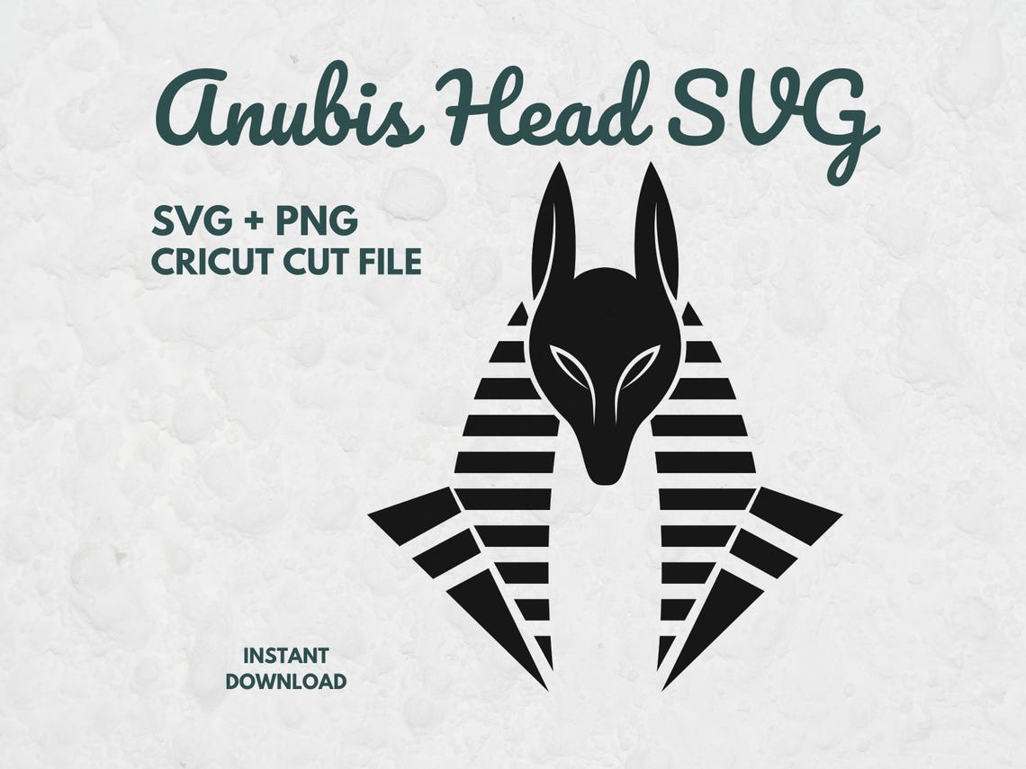 Anubis Head SVG Cut File, SVG Files for Cricut, Head of Anubis, Anubis ...