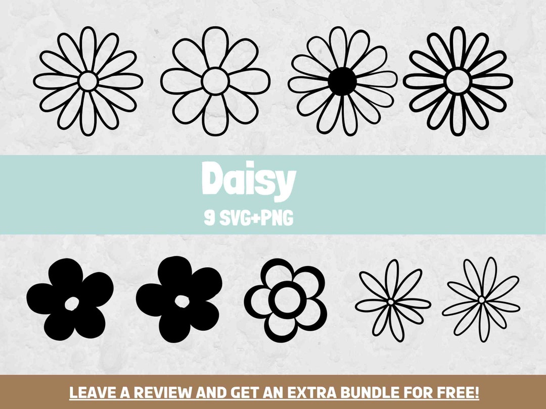 Daisy Svg, SVG Files for Cricut, Flower Svg, Daisy Clipart Image, Plant ...