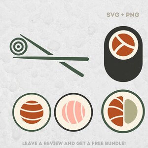 Sushi Rolls SVG Bundle, SVG Files for Cricut, Sushi Chef Svg, Sushi ...