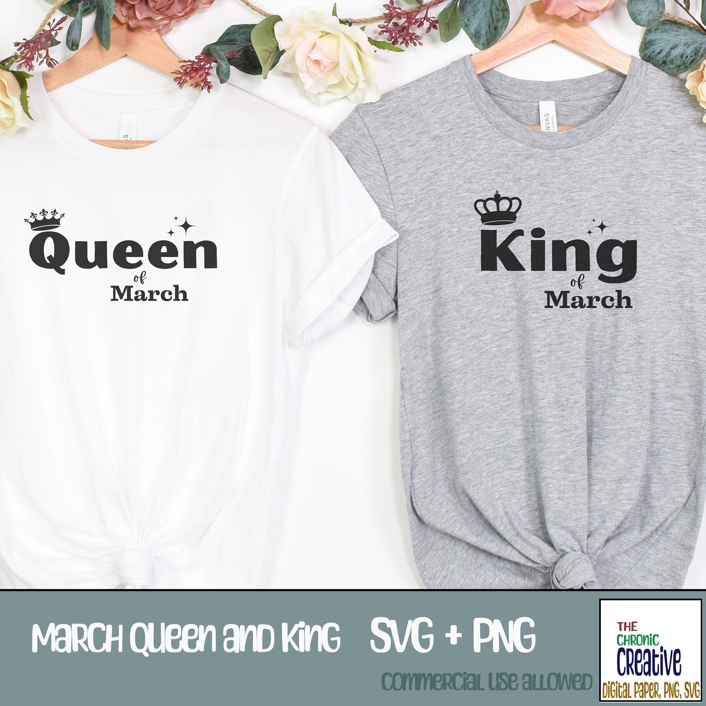 March Queen SVG and King Svg SVG Files for Cricut Cricut - Etsy